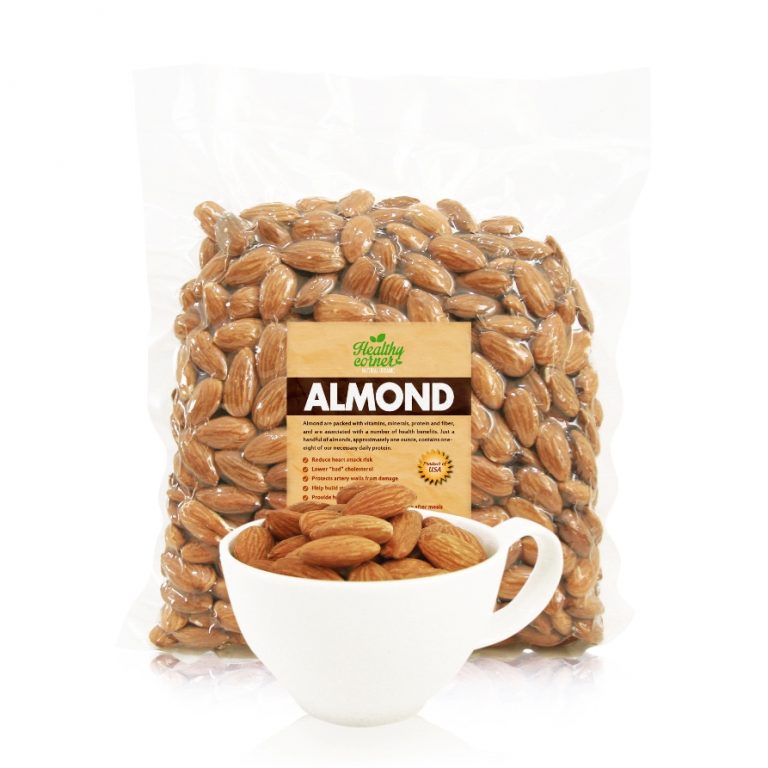 Natural Whole Raw Almond (1 Kg) – Jual Makanan Diet Sehat Alami Harga ...