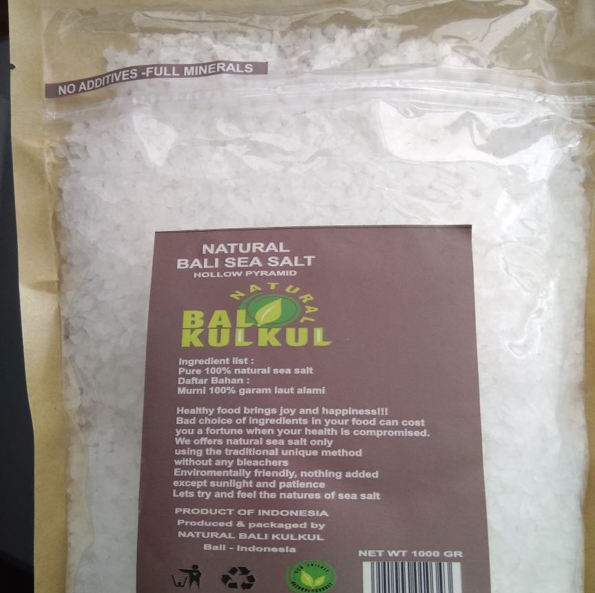 Sea Salt Coarse Grain – Hollow Pyramid – Kosher Salt 500 g Bali Kulkul ...