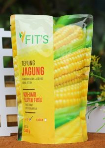 Tepung Jagung (polenta) Fits Mandiri 500gr kemasan ekonomis Non GMO ...