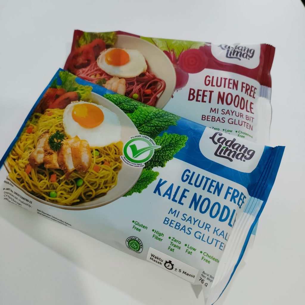 Ladang Lima Mie Sayur Instan Bebas Gluten ( Gluten Free Noodle ) 76g ...