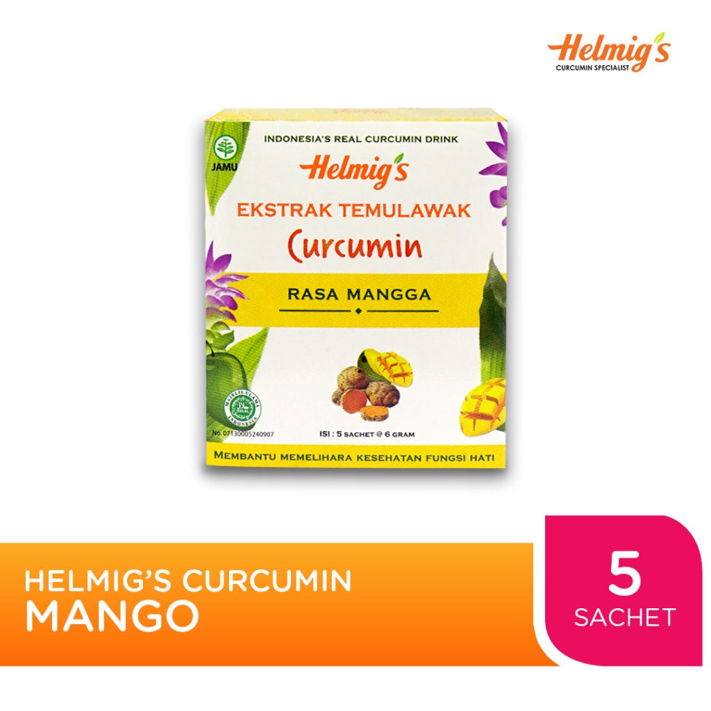 Helmigs Ekstrak Temulawak Curcumin Rasa Mangga (5 sachet) – Jual ...